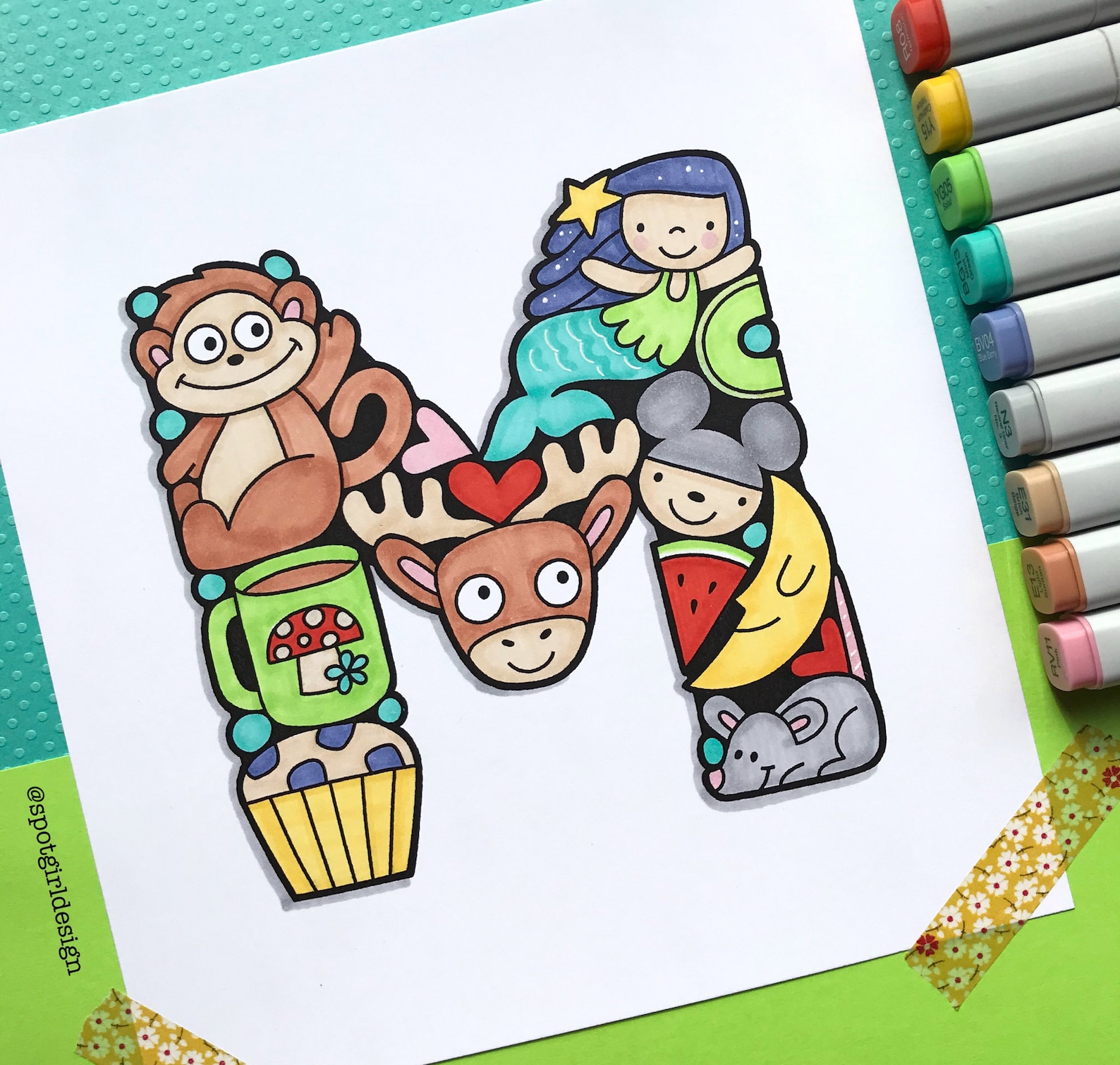 Doodle Alphabet Letter Printable Coloring Pages - Etsy