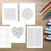 Zendoodle Printable Coloring Pages 10 Pages - Etsy