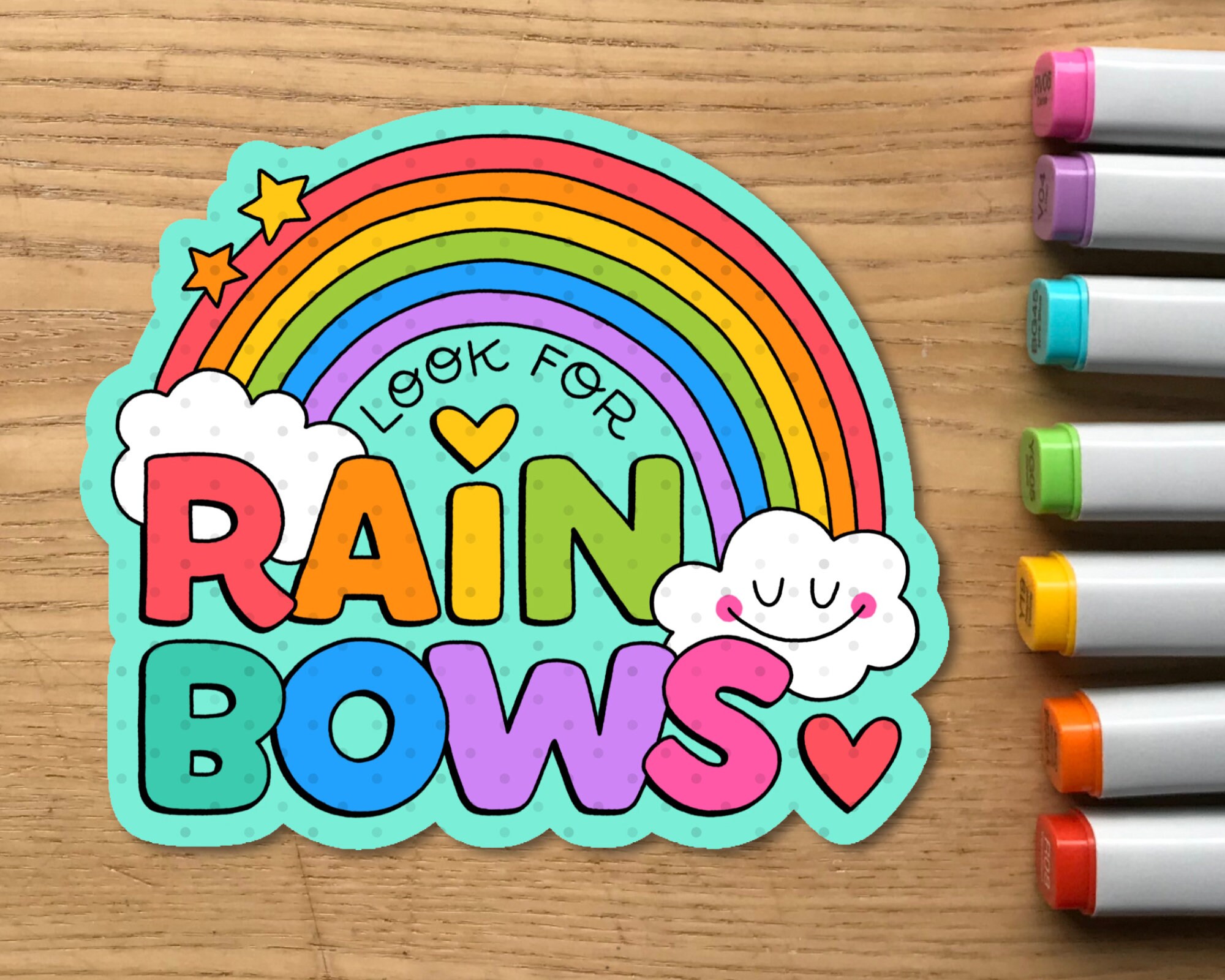 Look for Rainbows Vinyl Sticker | Etsy