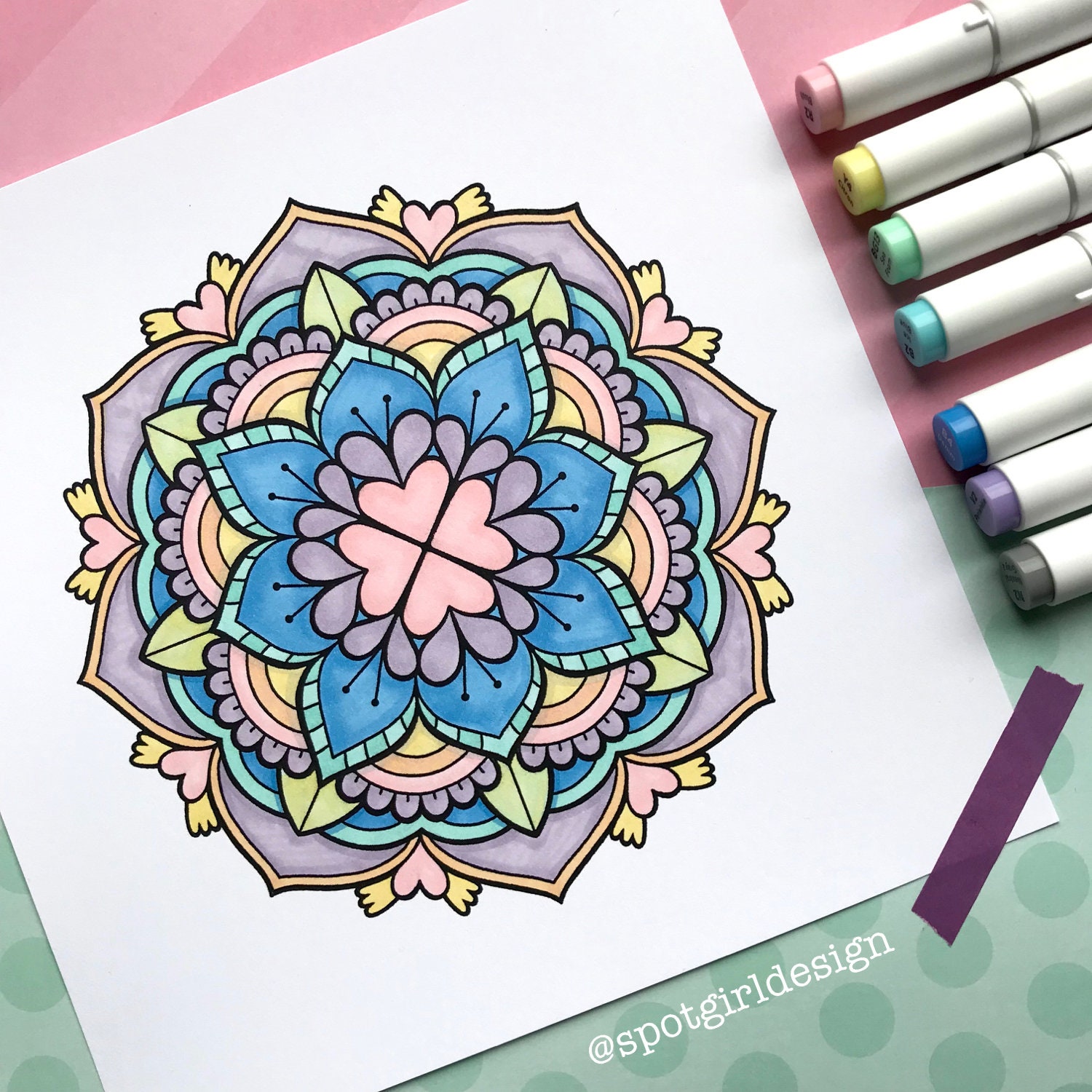 Mandala Printable Coloring Pages 10 Pages | Etsy