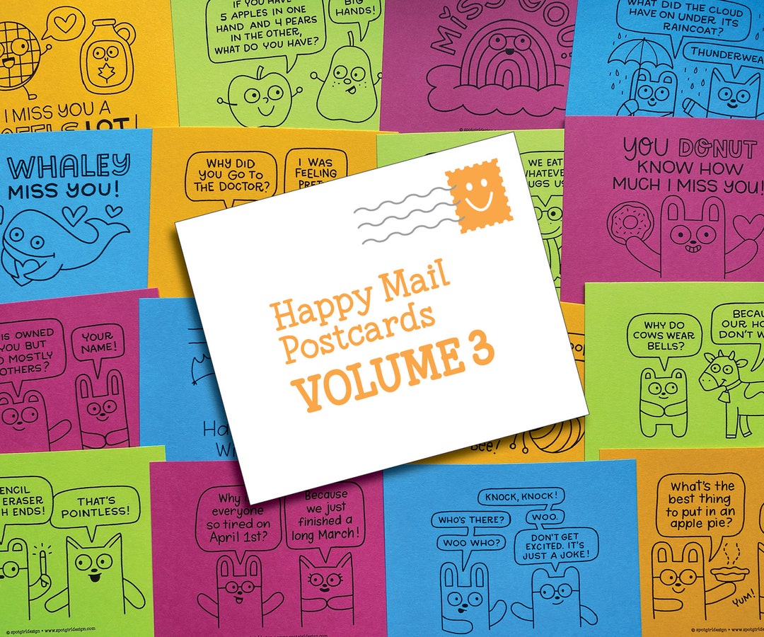 Happy Mail Postcards Volume 3 - Etsy