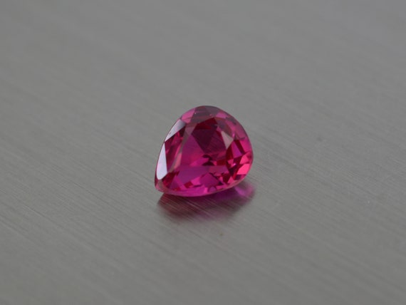 Ruby Synthetic Red Pear 7 X 8 Mm - Etsy
