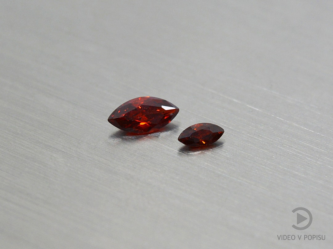 Cubic Zirconia 2x4 7x14 Mm Garnet Marquise Cut Red Garnet - Etsy