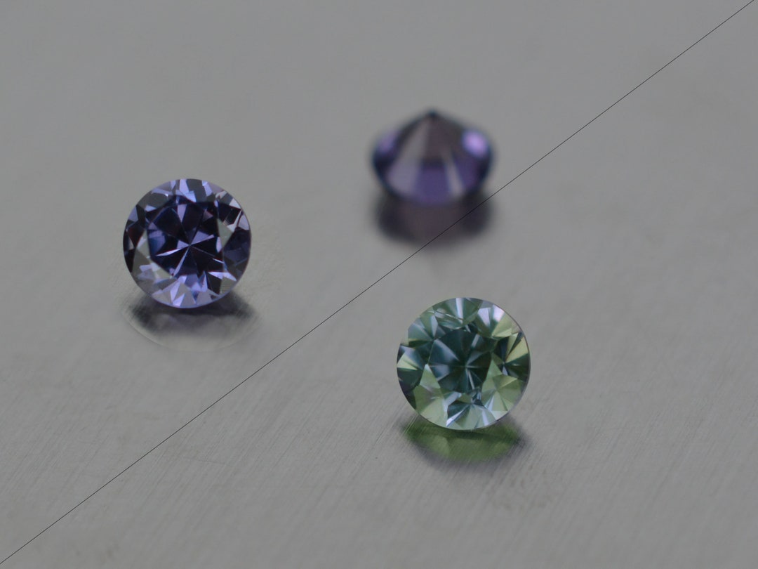 Alexandrite Synthetic Round 8, 7, 6, 5, 4 Mm Color Changing - Etsy