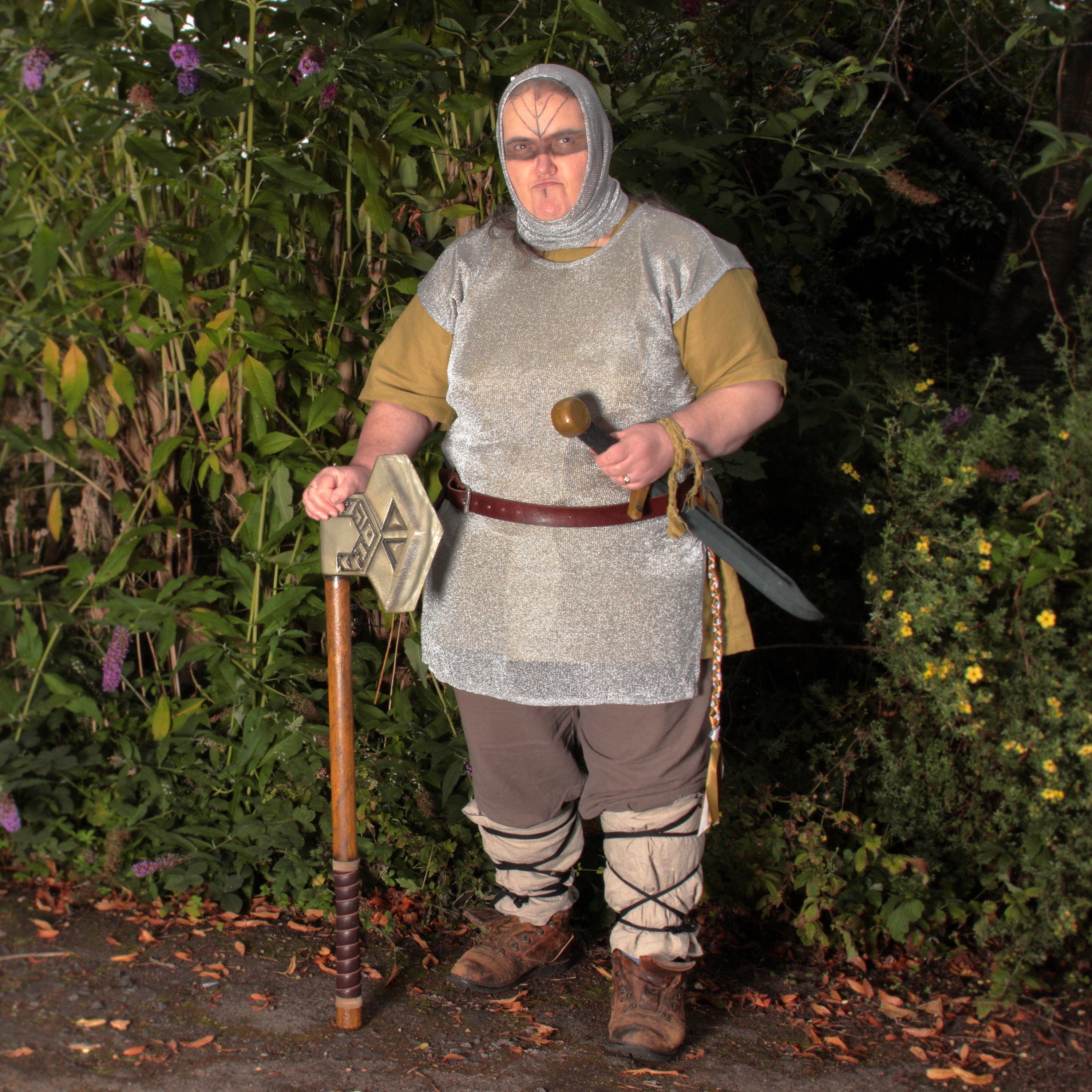 Imitation Chain-mail Hauberk, LARP Costume Armor, Fake Chain-maille ...