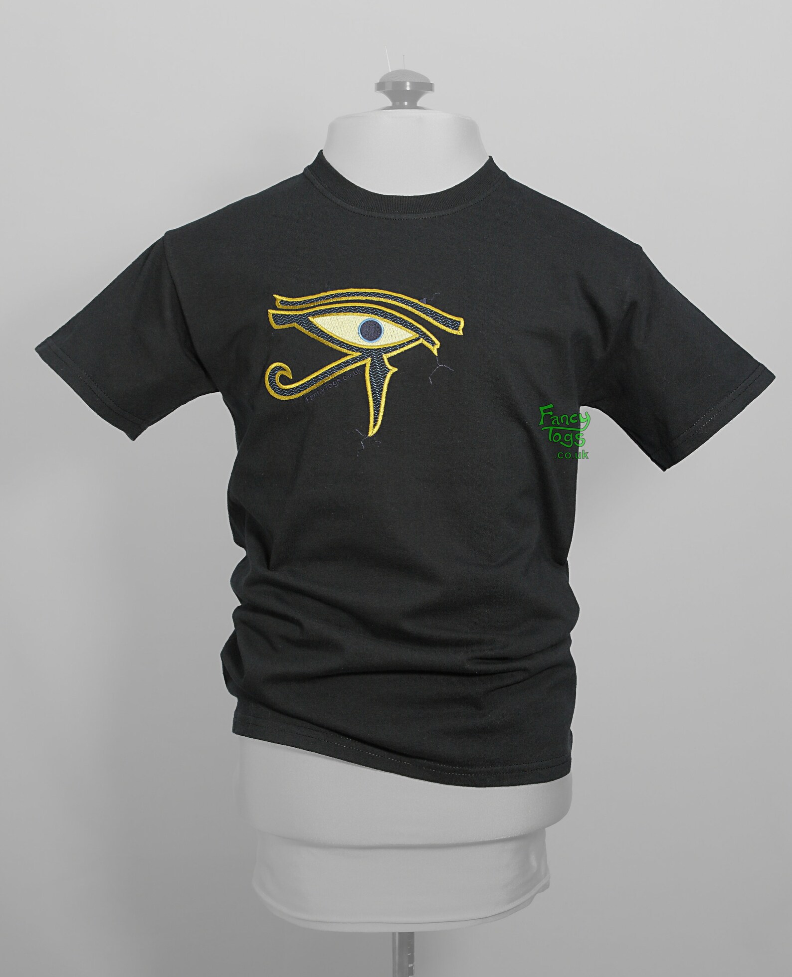 Eye of Ra Embroidery Black Tee Evil Eye Horus Ancient Egypt - Etsy UK