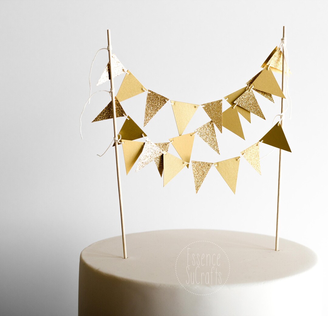 Banner Cake Topper, Birthday Party, Birthday Cake Banner,wedding. Baby ...