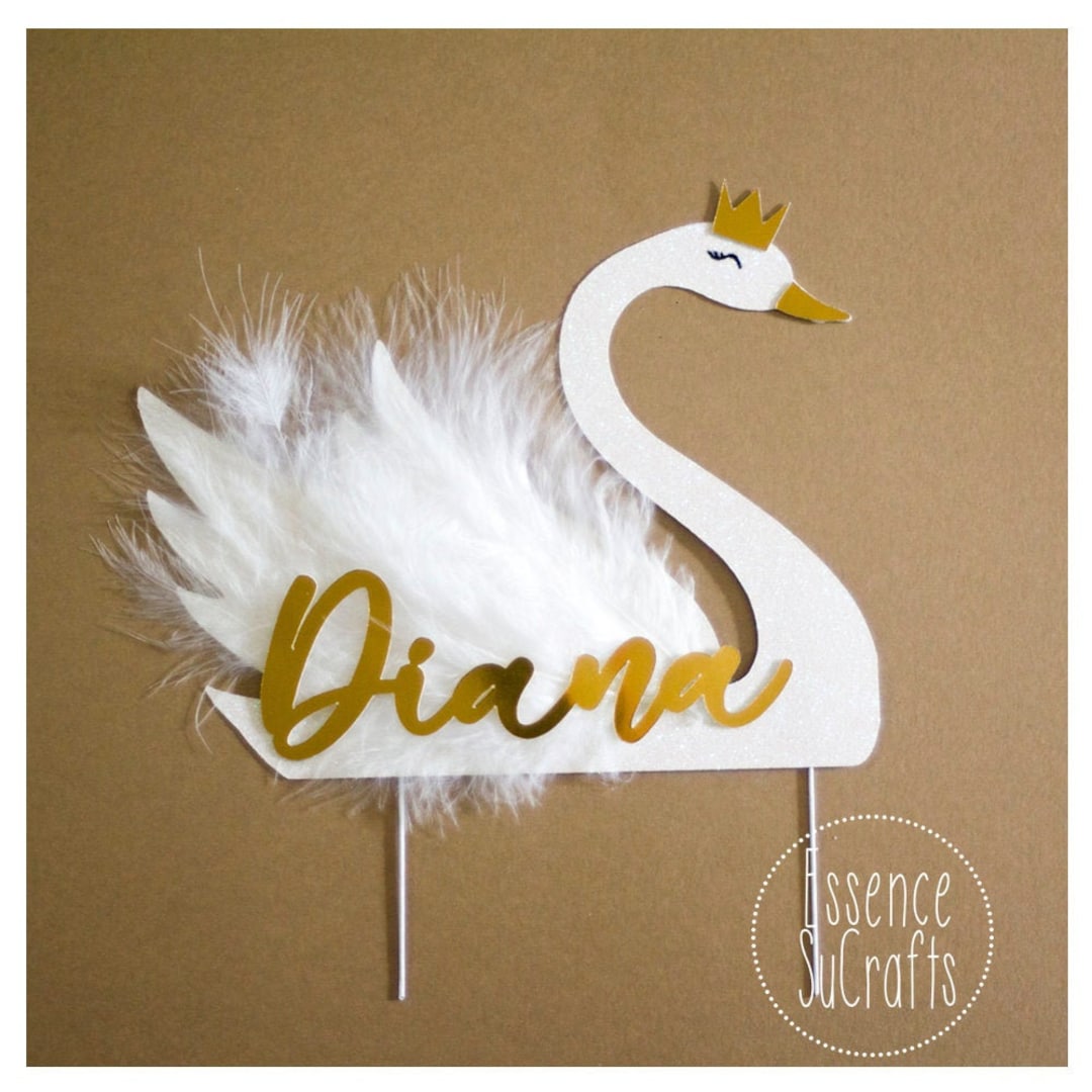 Swan Cake Topper, Swan Theme Party. Swan Theme. Birthday Party ...