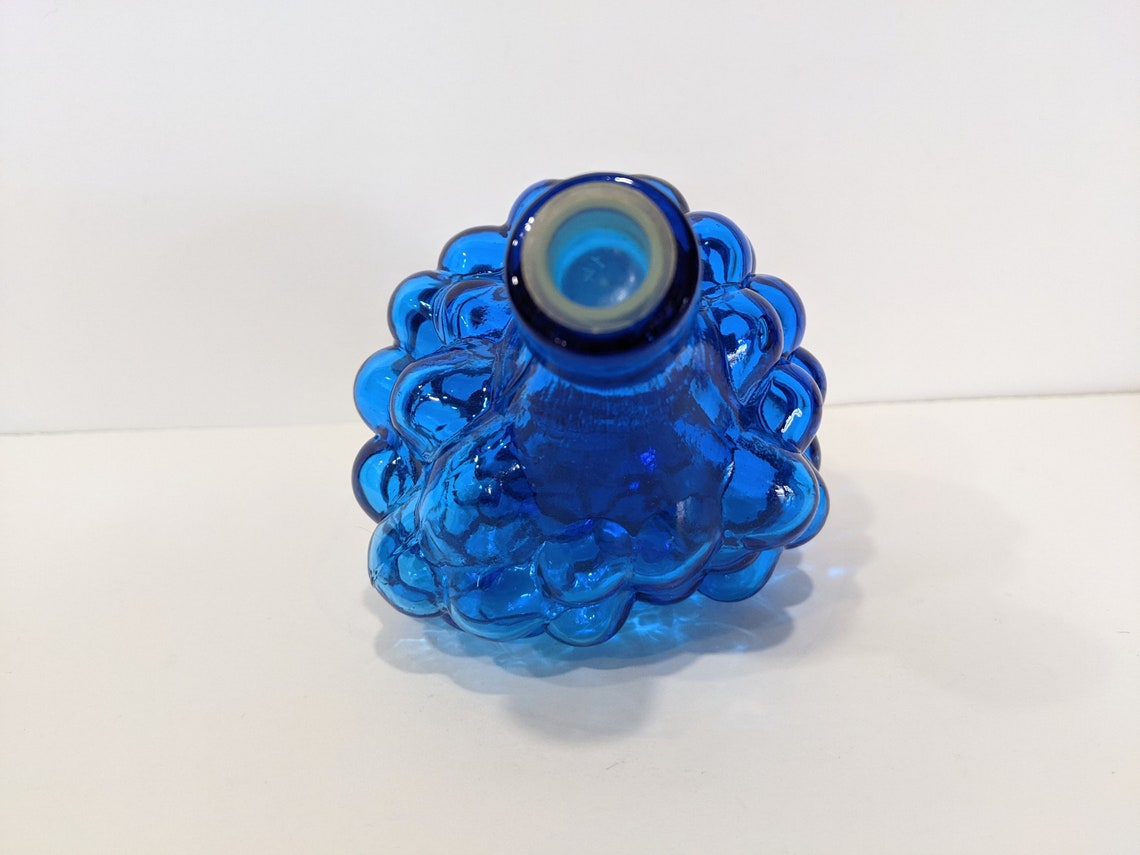 Cobalt Blue Grape Cluster Glass Decanter - Etsy