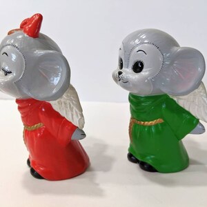 Ceramic Christmas Angel Mice Set of 2 (HAS CHIP) - Etsy