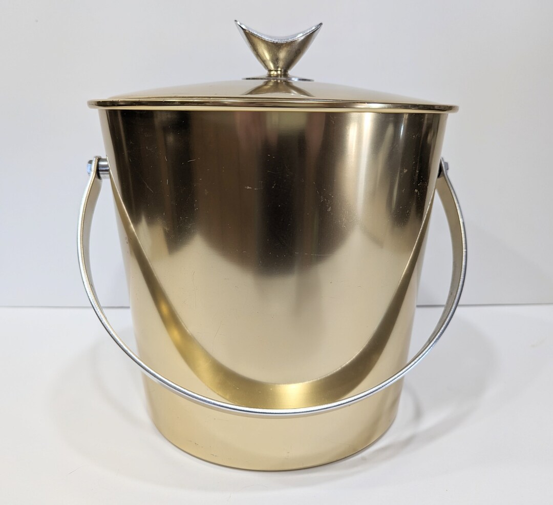 Regal Ware Gold and Silver Midcentury Aluminum Ice Bucket - Etsy