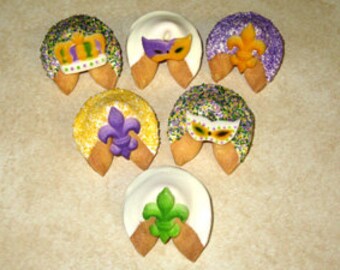 Mardi Gras Cookies - Etsy