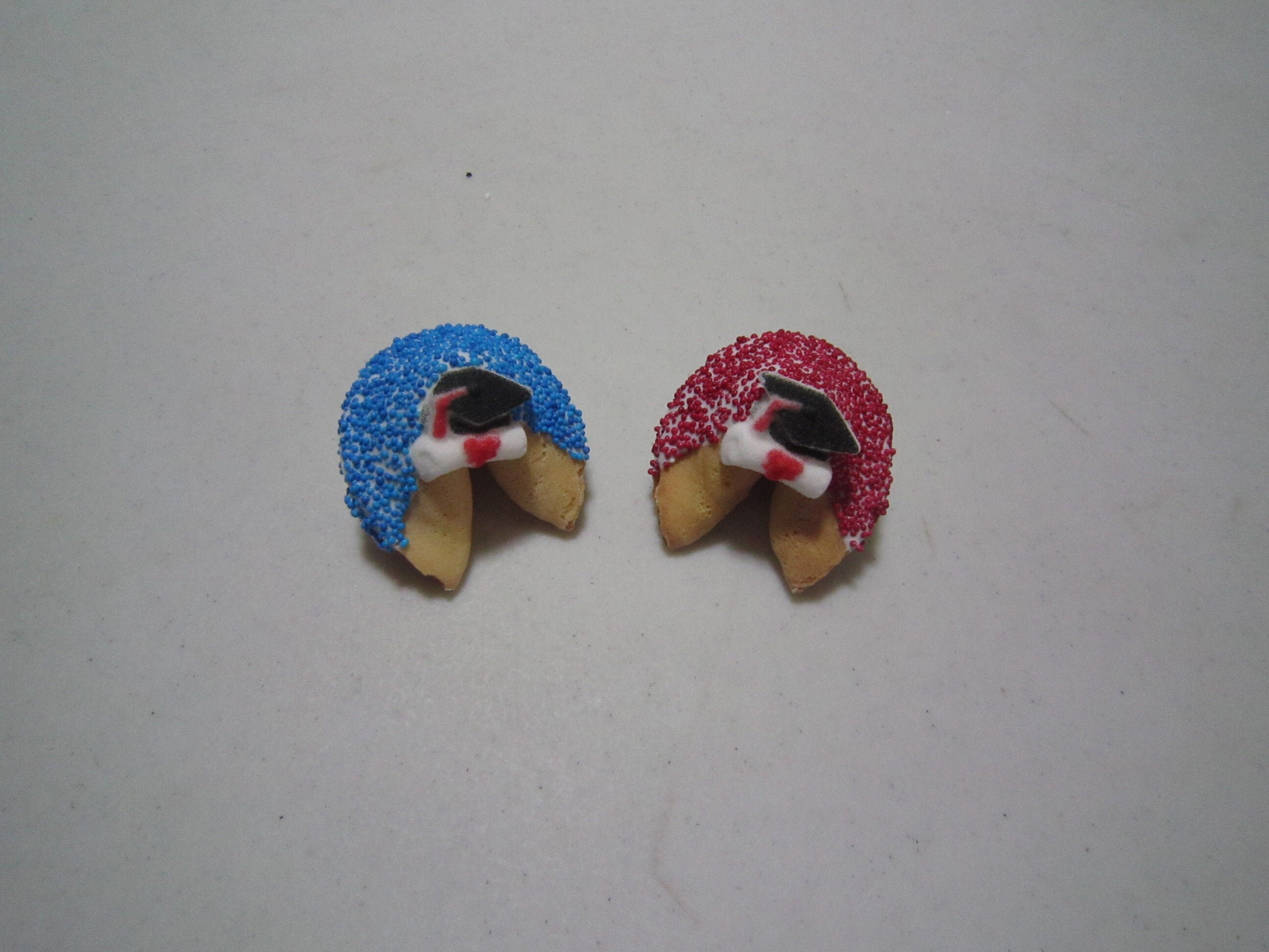 12 GRADUATION Red & Blue Fortune Cookies Achievement Cap and - Etsy