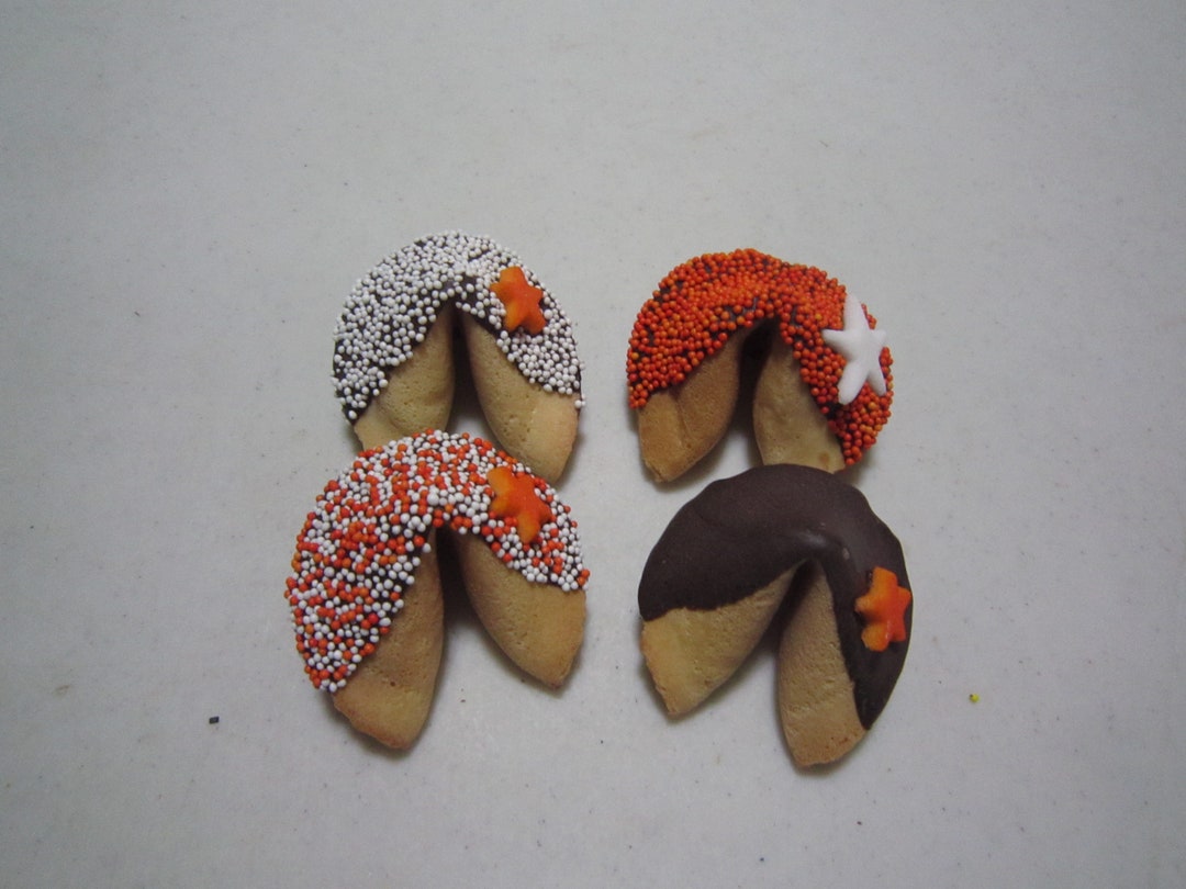 12 GRADUATION STAR Orange & White Fortune Cookies, Achievement, Cap and ...