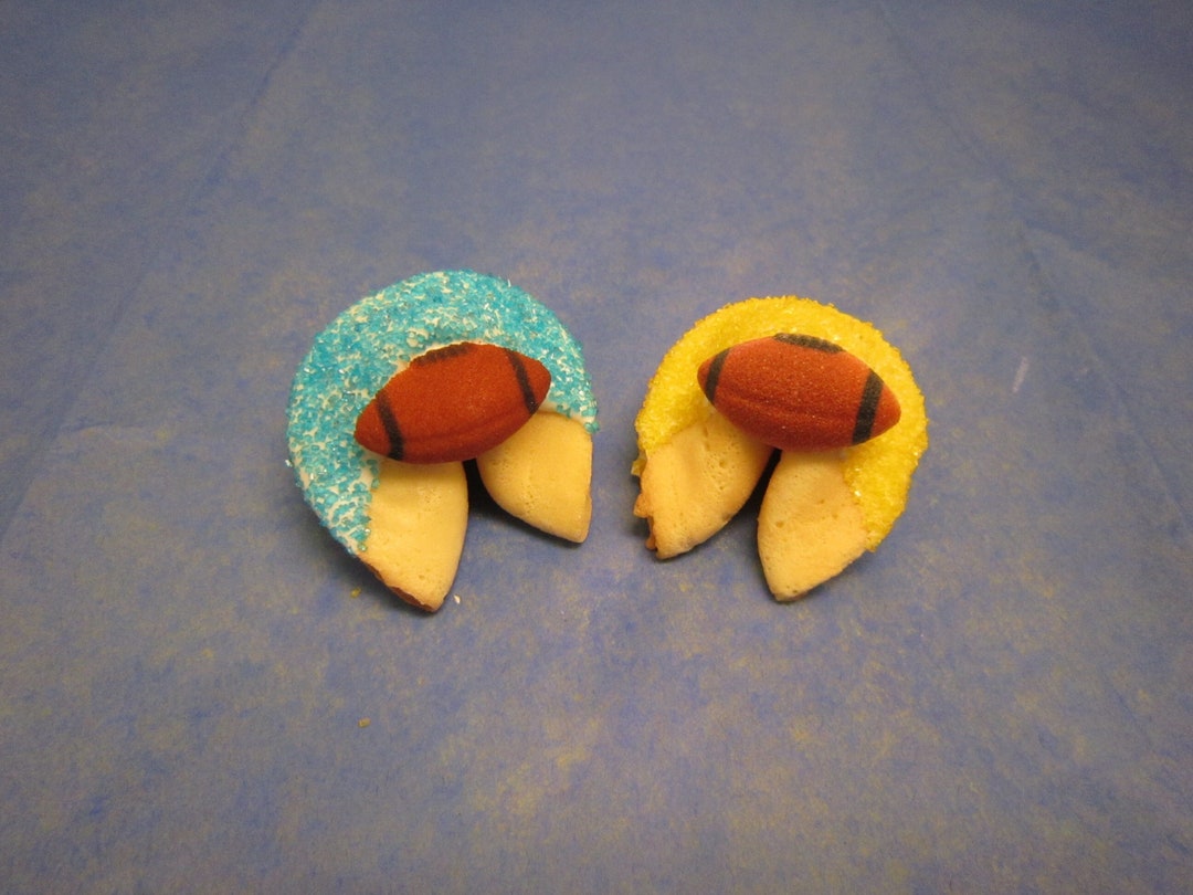 24 Blue & Yellow FOOTBALL Fortune Cookies, Michigan, Wolverines, Go ...