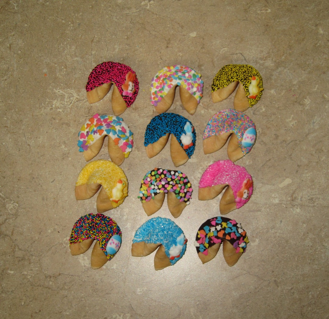 24 EASTER Fortune Cookies, Easter Eggs, Chocolate Eggs, Chocolate Bunny ...