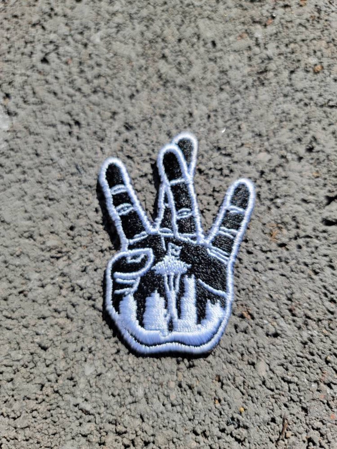 Westside Seattle Patch Black and White - Etsy