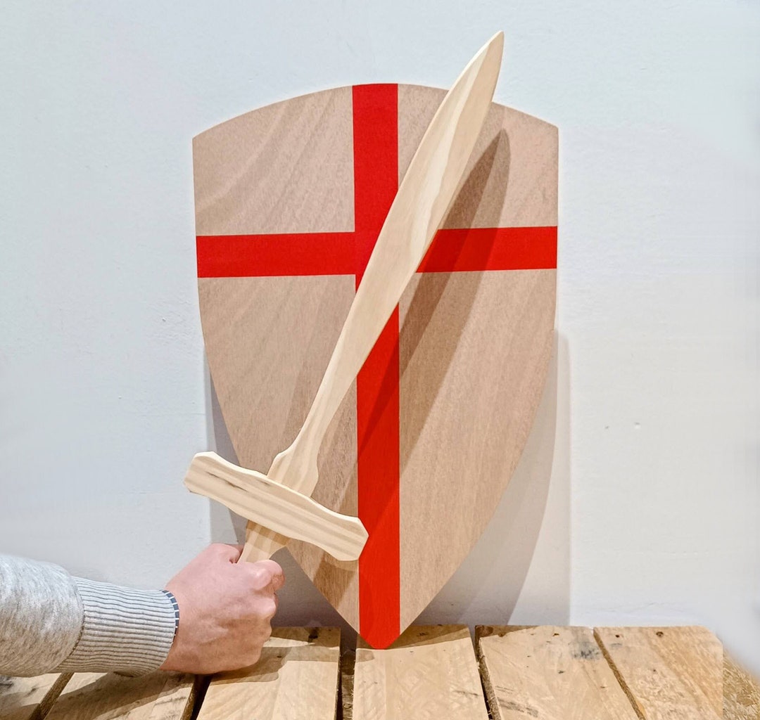 Traditional Wooden Sword and Shield / Handmade Toy / Fantasy Toy ...