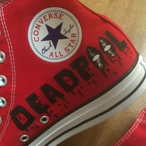 Deadpool Chibi Converse - Etsy