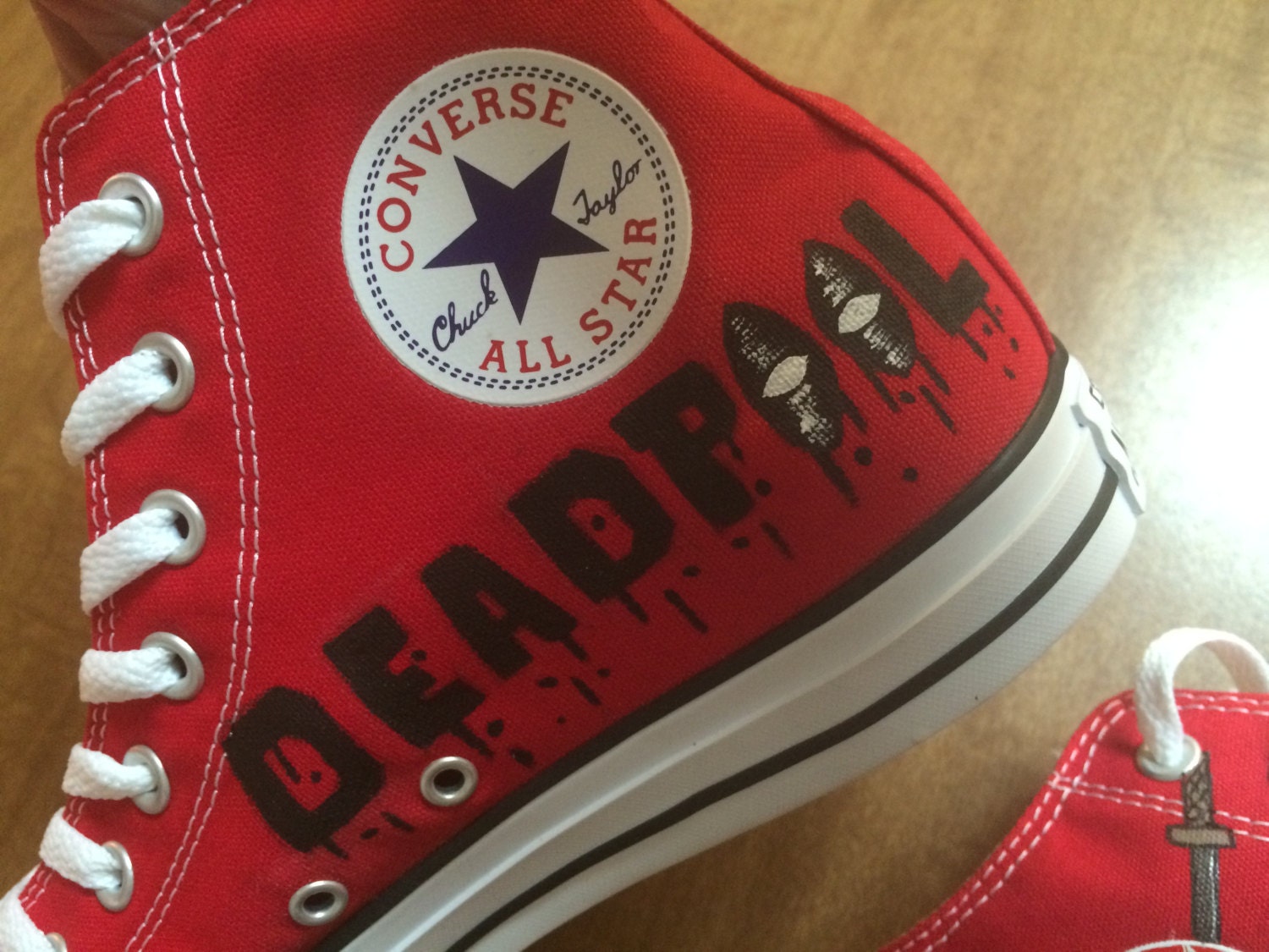 Deadpool Chibi Converse - Etsy