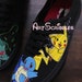 Custom Pokemon Lace up Vans - Etsy