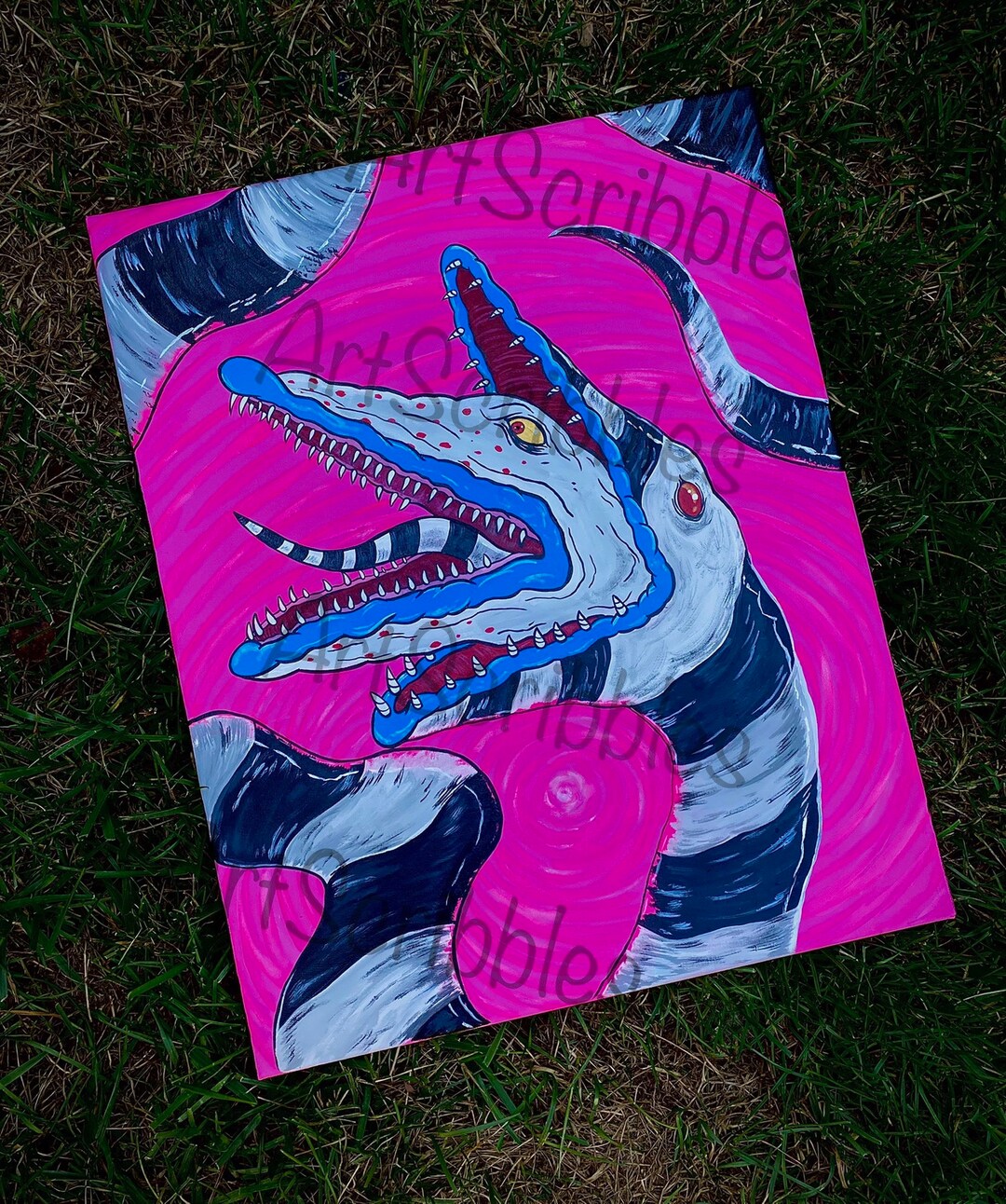 Custom Pink Sandworm Canvas - Etsy
