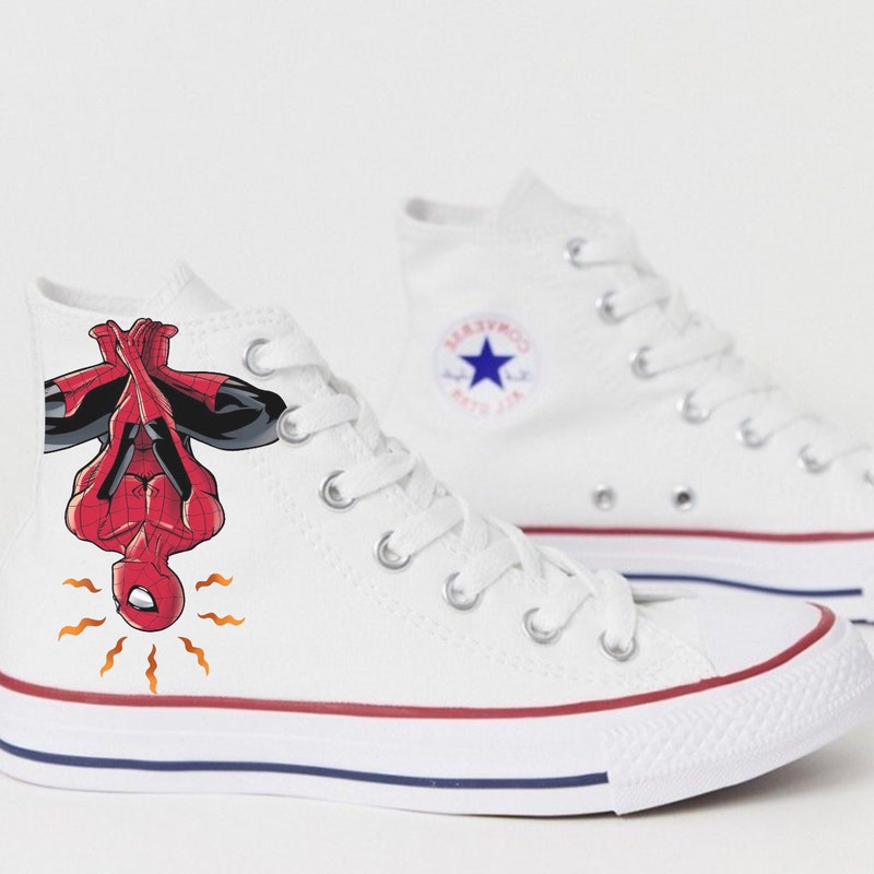 Spiderman Shoes - Etsy