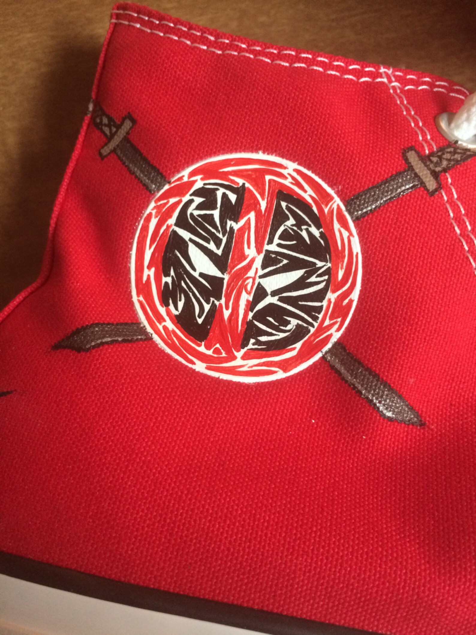 Deadpool Chibi Converse - Etsy