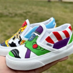 Toy Story Inspired Kids Vans - Etsy