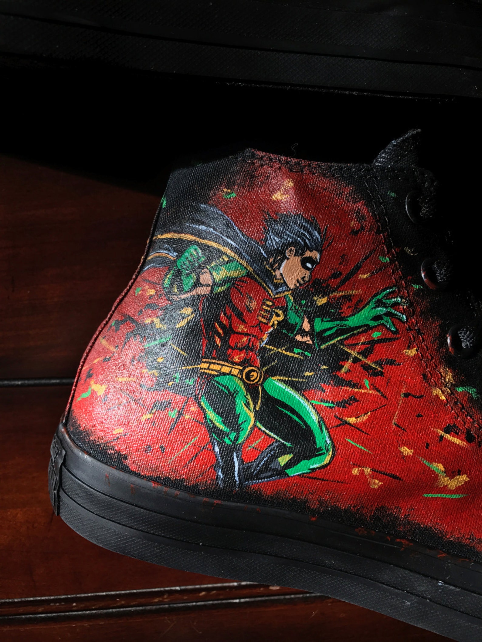 Custom Pair of Robin Adult Converse | Etsy