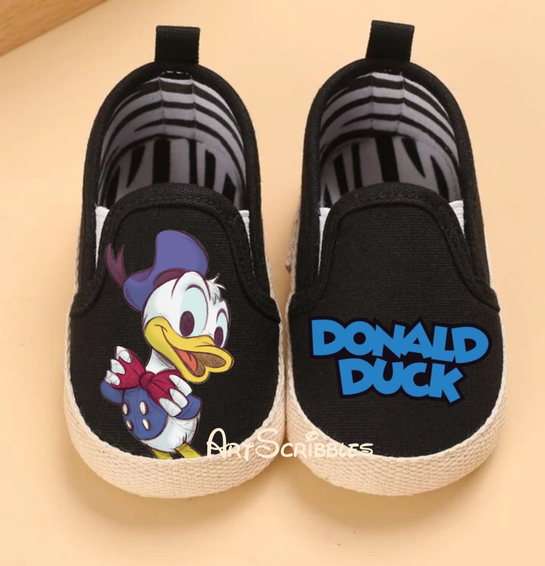 Donald Duck Handpainted Shoes - Etsy