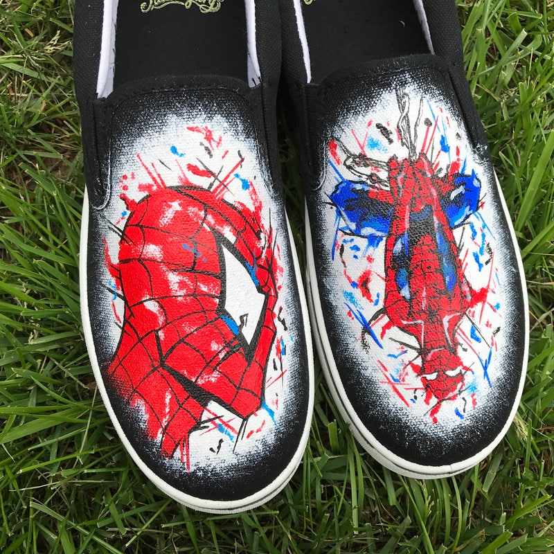 Spiderman Shoes - Etsy