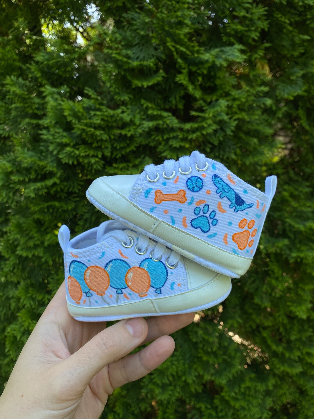 Baby Blue Dog Birthday Shoes - Etsy
