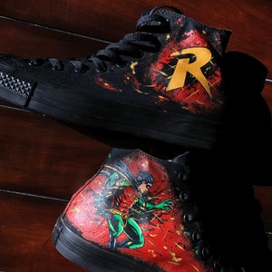 Custom Pair of Robin Adult Converse | Etsy