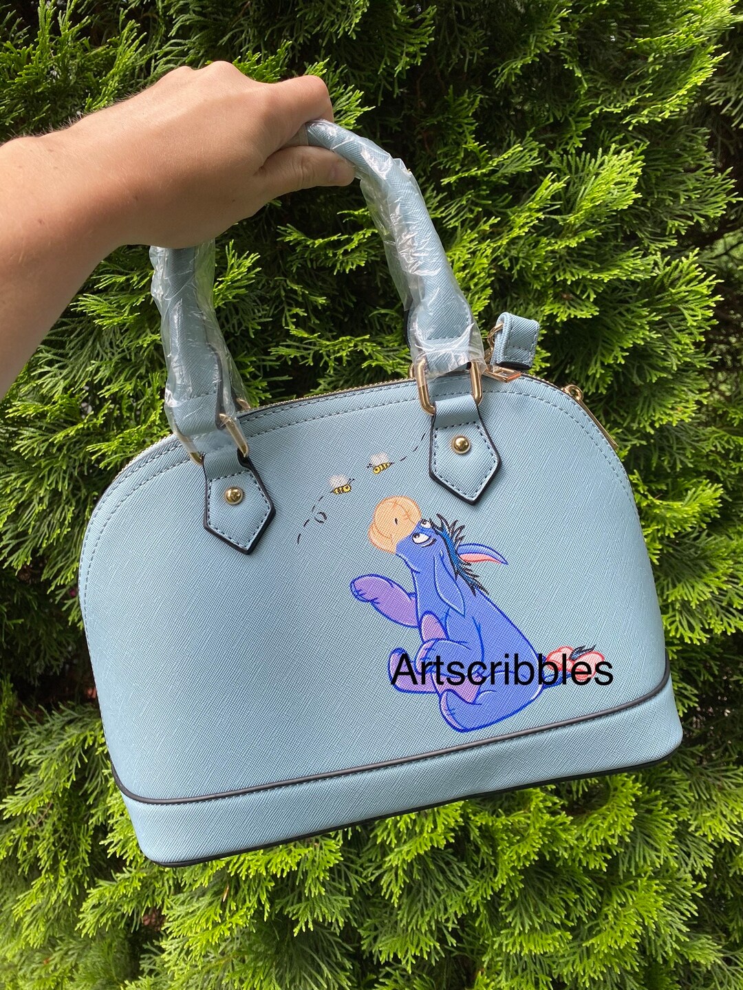 Custom Hand-painted Disney's Eeyore Purse - Etsy