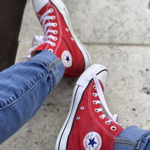 Custom Dc Comics Flash Converse - Etsy