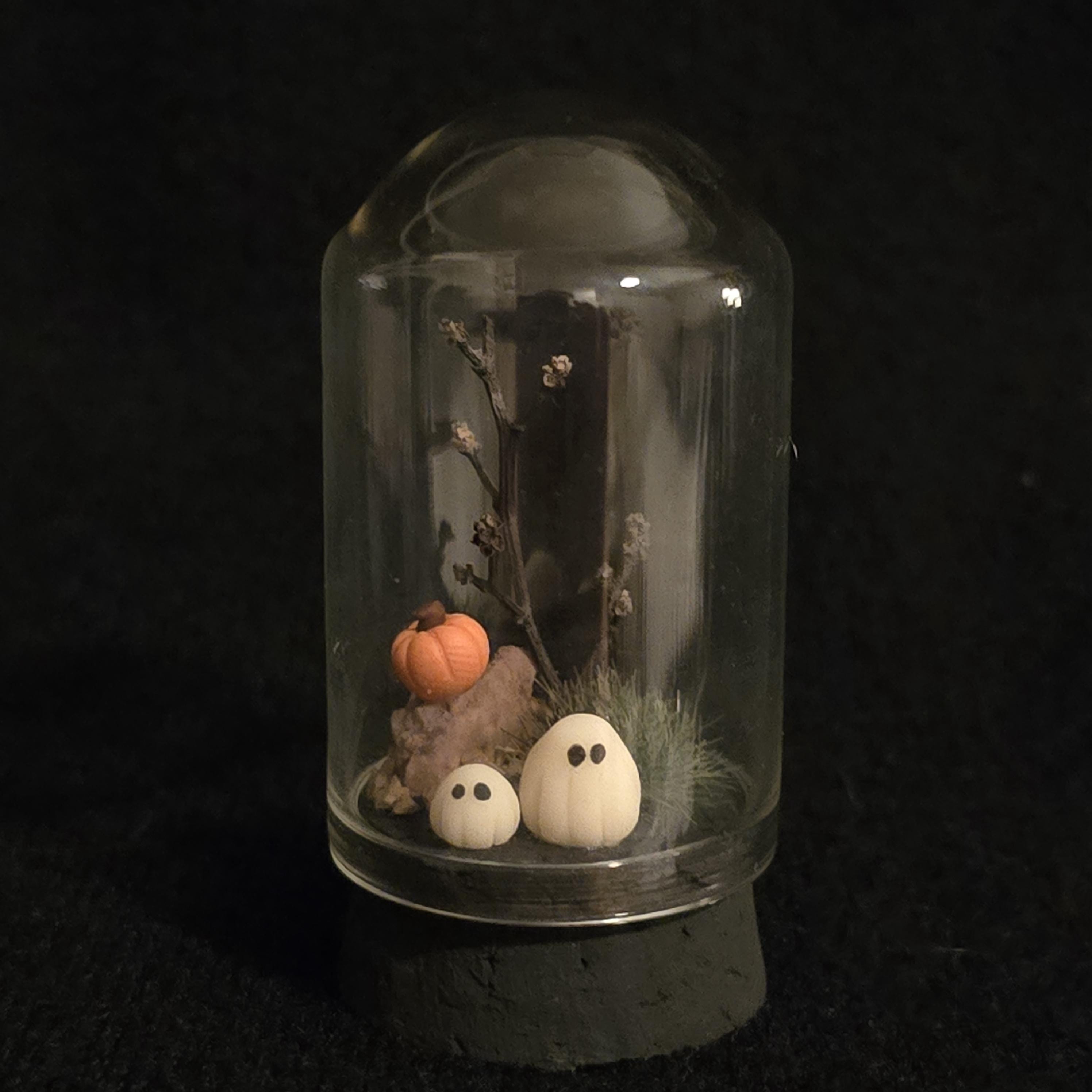 Ghostarium Glow in the Dark Ghost in A Jar Spookyscape - Etsy