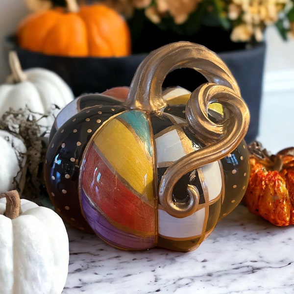 Hand Painted Pumpkin - Etsy