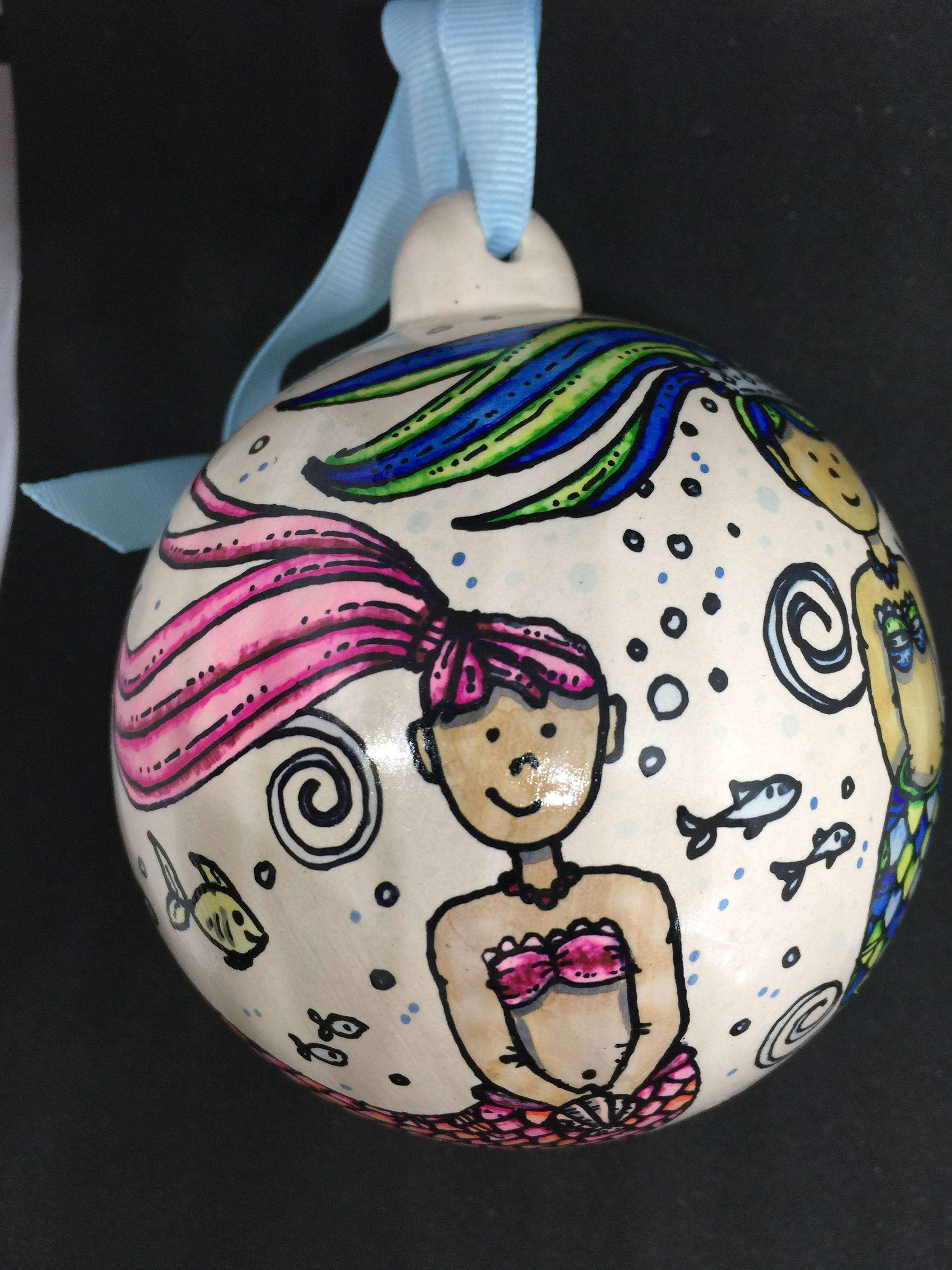 Ceramic Mermaid Ornament
