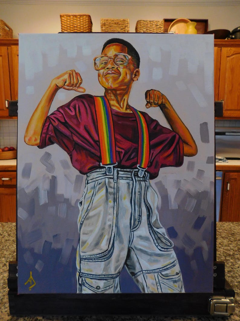 Steve Urkel Oil Painting 12x16" - Free Shipping USA - Etsy