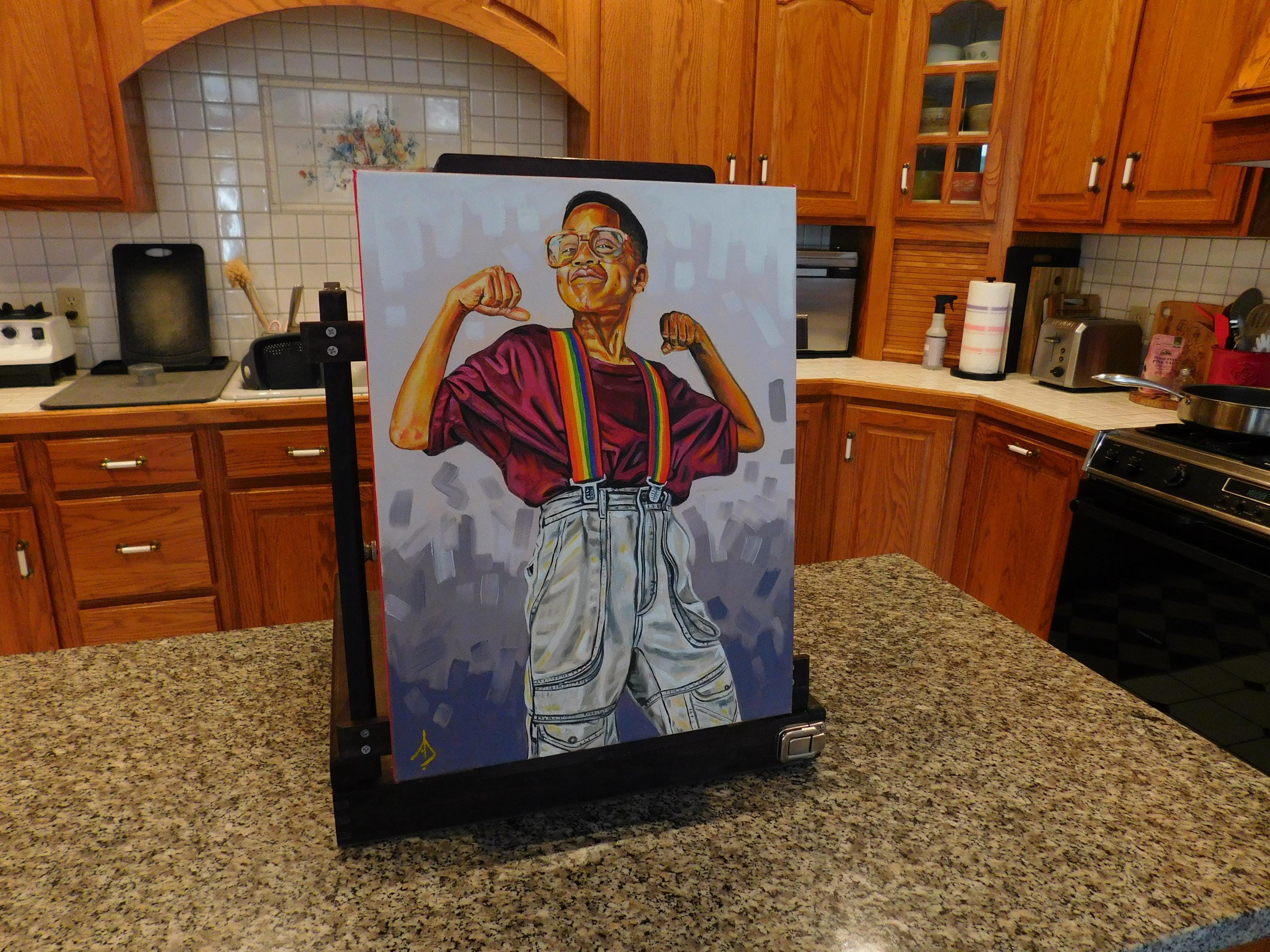 Steve Urkel Oil Painting 12x16" - Free Shipping USA - Etsy