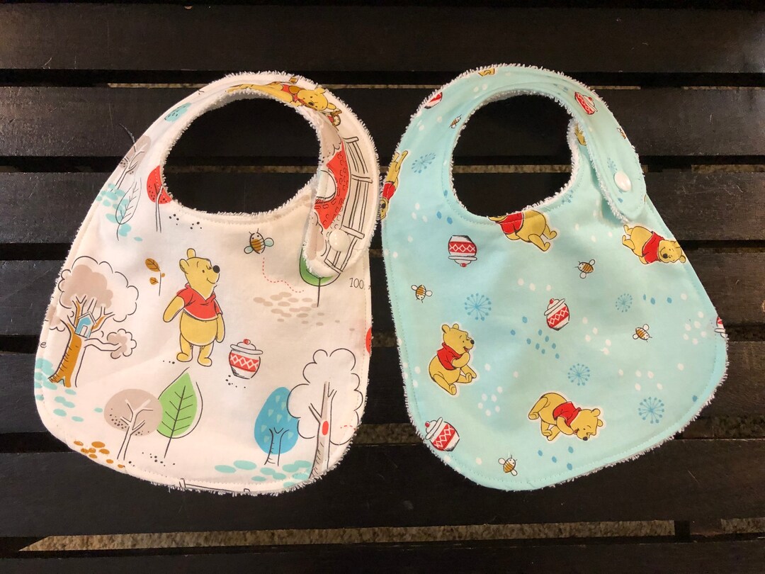 Vintage Storybook Bear Theme Baby Bib Set - Etsy