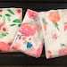 Watercolor Floral Indie Bloom Baby Girl Burp Cloth Set on DSQ - Etsy