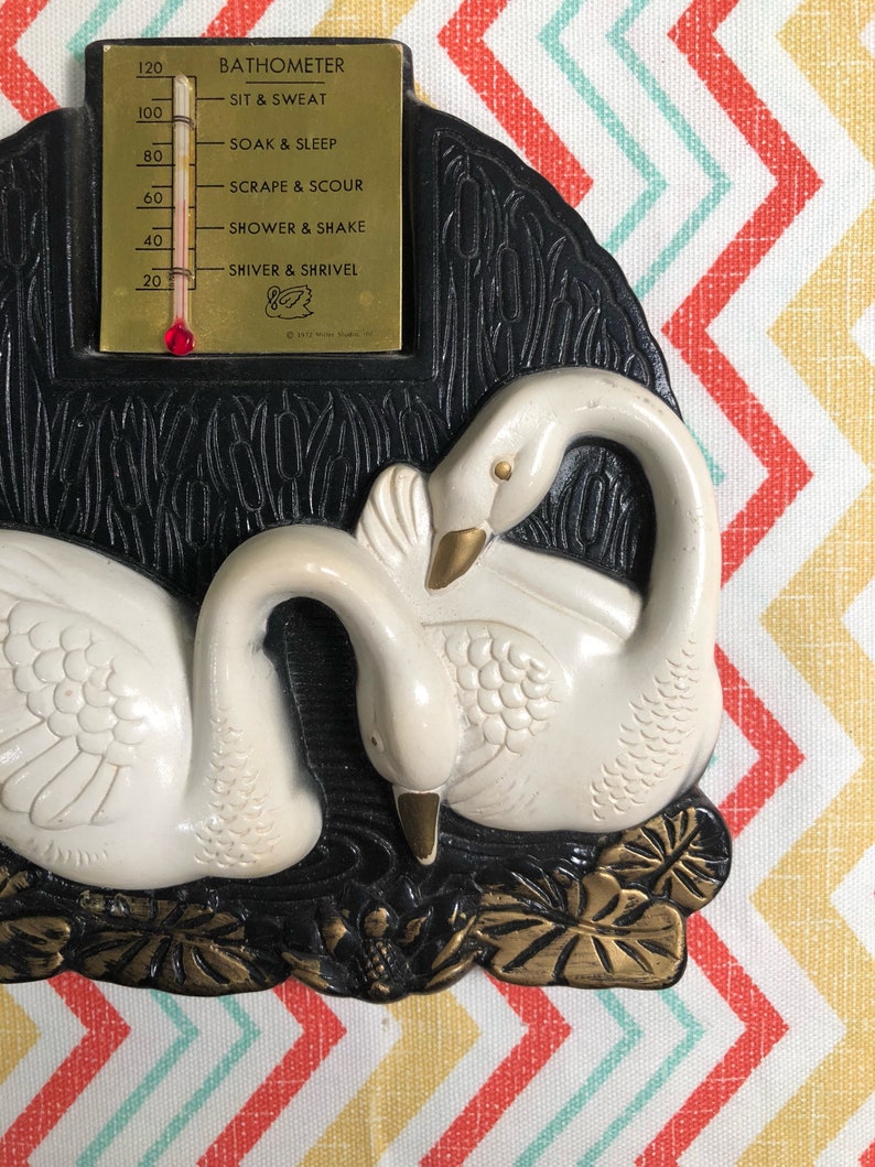 1973 Swan Bathometer Kitsch Bathroom Decor Thermometer - Etsy