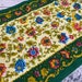 Vintage Floral Table Runner Rich Colors 40x15 Inches Pink Yellow Blue ...