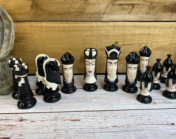 Vintage Duncan Medieval Chess Piece Choose One King Queen Bishop Knight ...