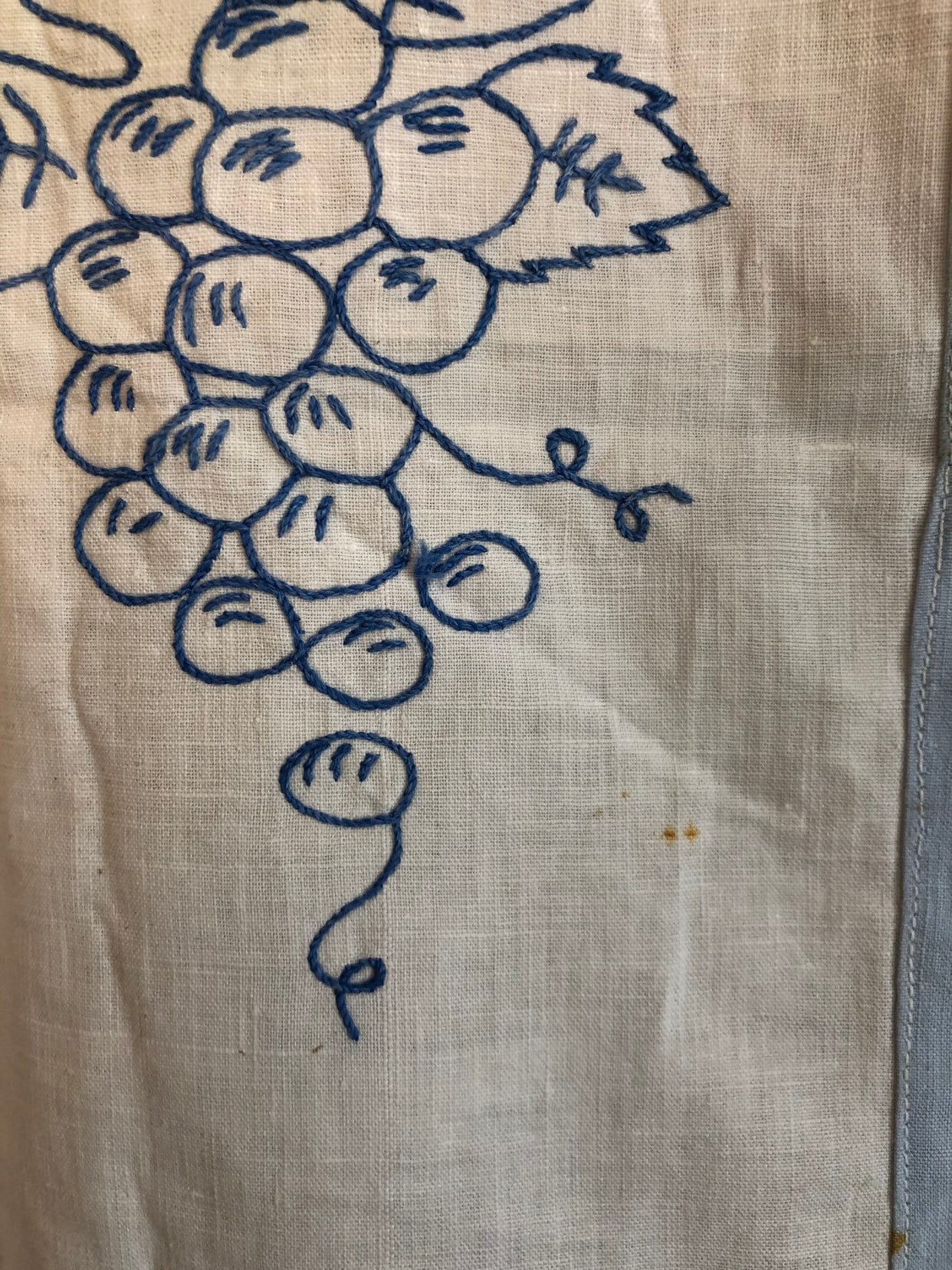 Vintage German Hand Stitched Tablecloth ~ Runner ~ 30 X 20.5 Inches ...