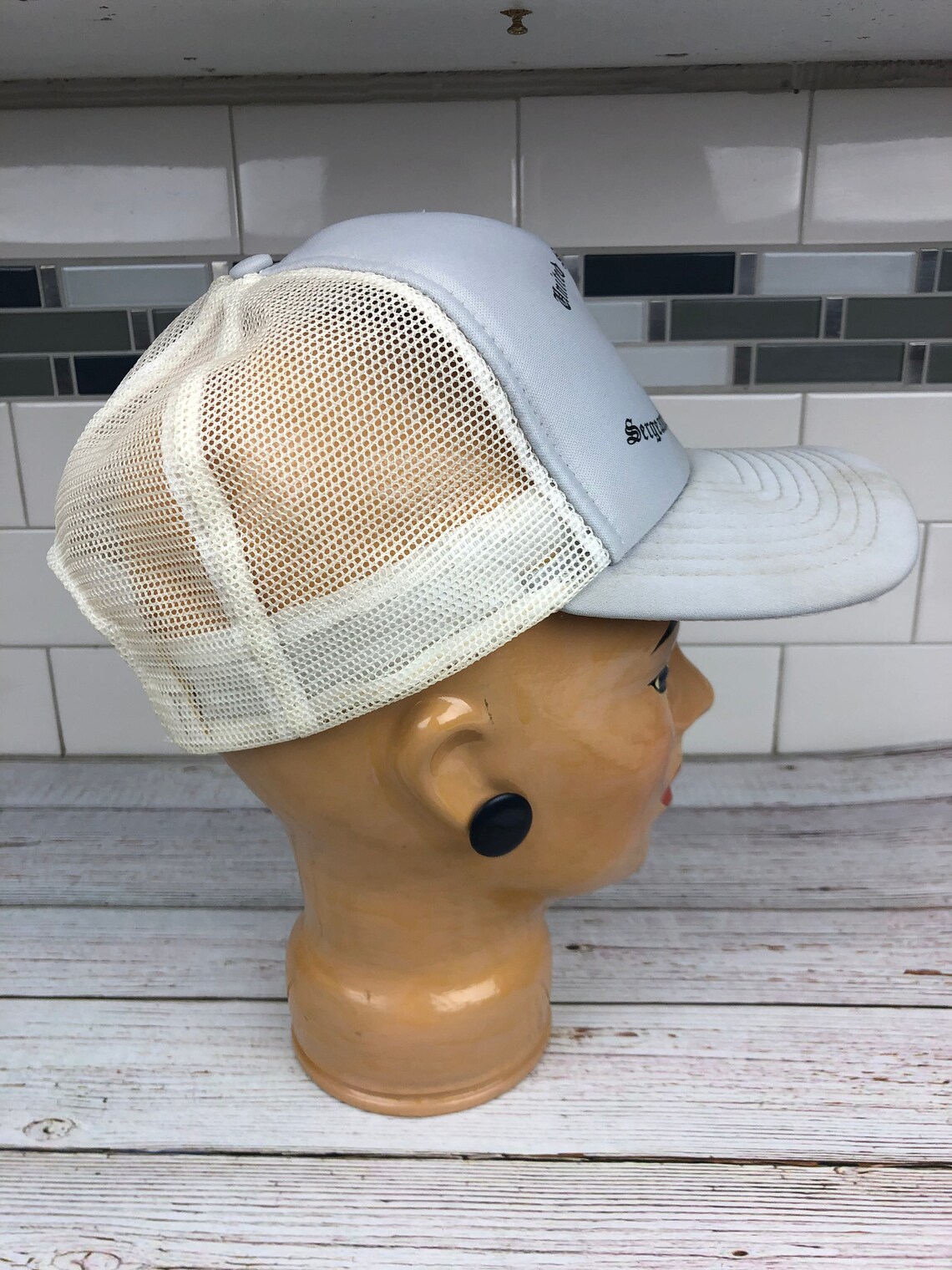 Vintage United States Army Sergeants Major Academy Cap Hat - Etsy