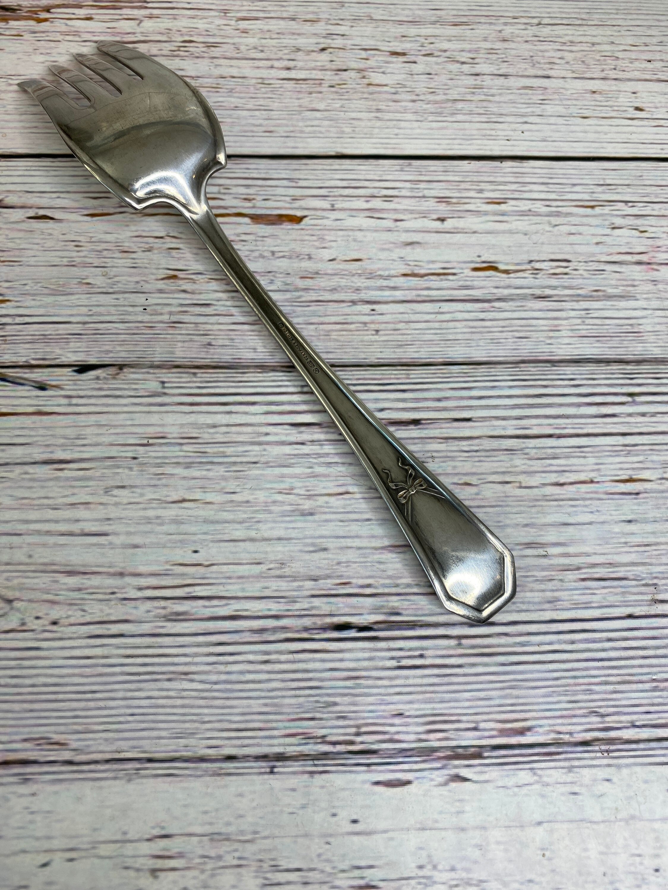 Vintage serving Fork Silverware Holmes & Edwards Carolina | Etsy