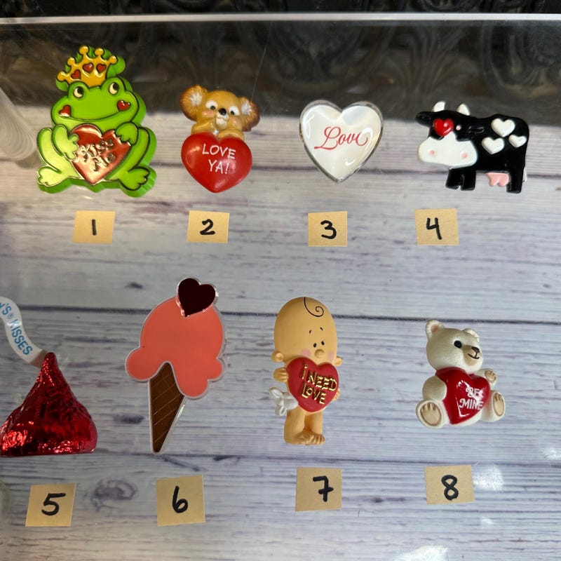 Hallmark Valentine Brooches - Etsy